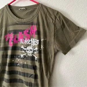 Hot Topic | Tops | Vintage Y2k Hot Topic Rock Band Tee The Clash Skull ...